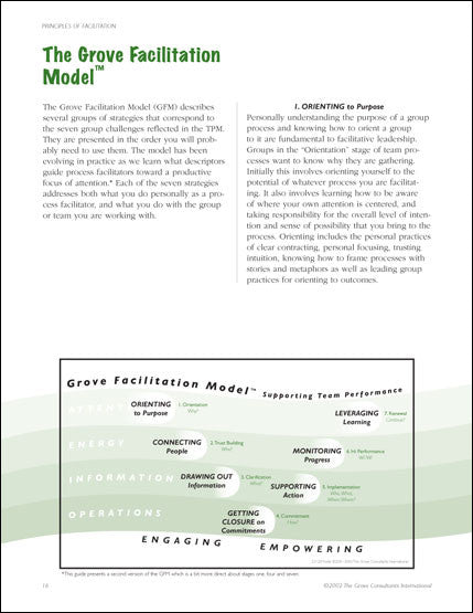 Principles of Facilitation Book | Grove Tools, Inc.